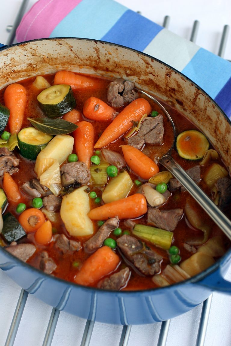 Navarin of lamb with Chantenay and spring vegetables